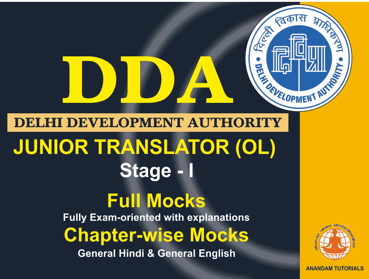 DDA Junior Translator (Official Language) 2025 | Complete Preparation ...